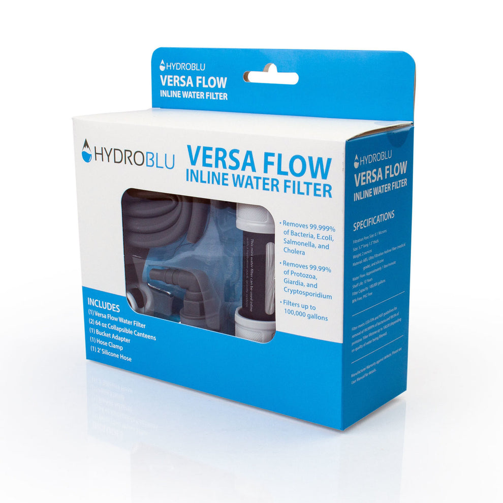 Hydroblu Versa Flow Inline Water Filter Package – Geartrade